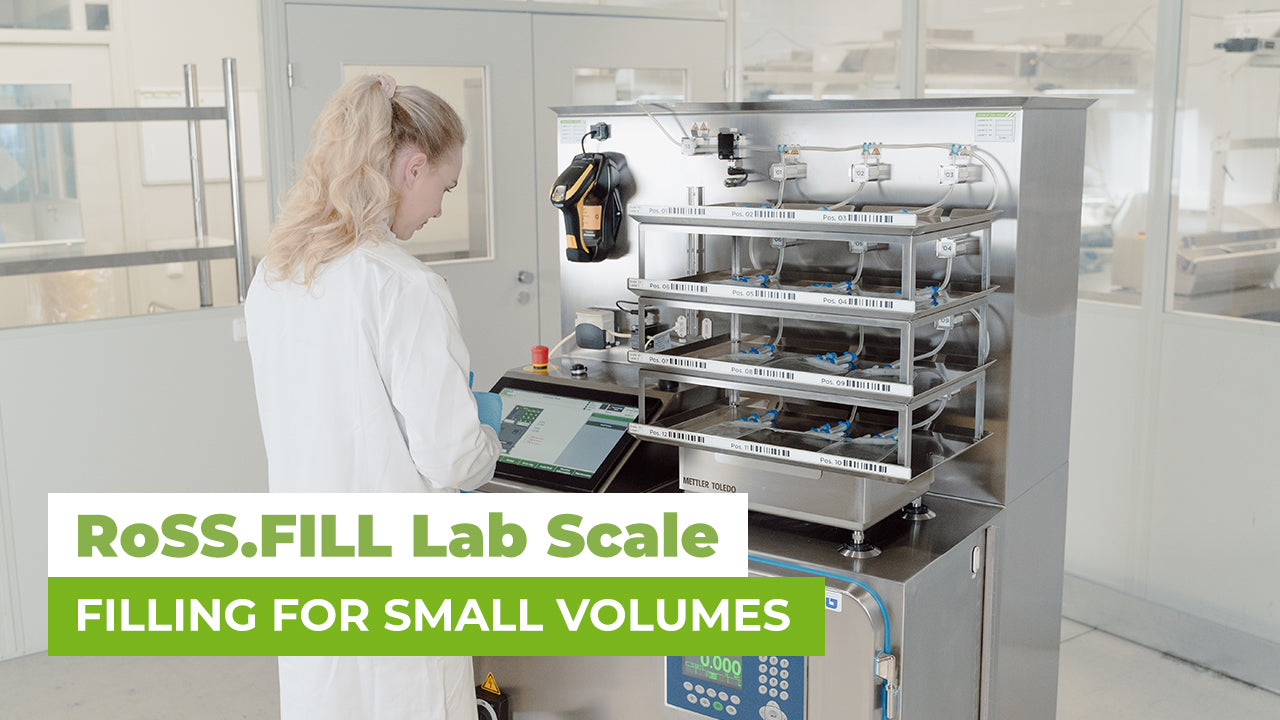 Aseptic filling for laboratories | RoSS.FILL Lab Scale – Single Use Support